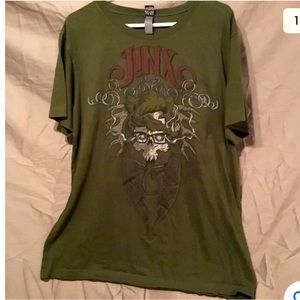 Jinx | Shirts | Mens Green Jinx Tshirt Xl With Design | Poshmark